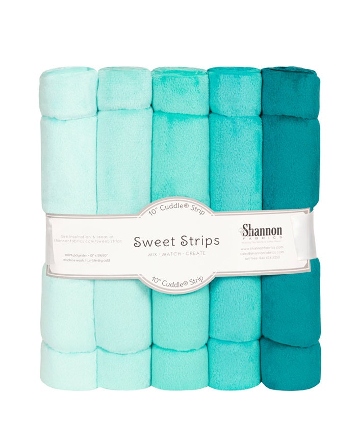 FIVE 10 x 60 Cuddle® Strips Ocean par Shannon Fabrics | Etsy
