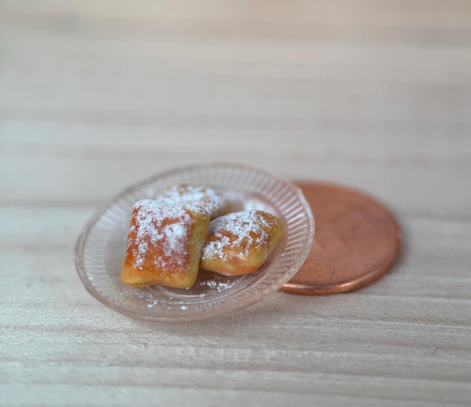 1:12 Scale Miniature Beignet Plate - Etsy