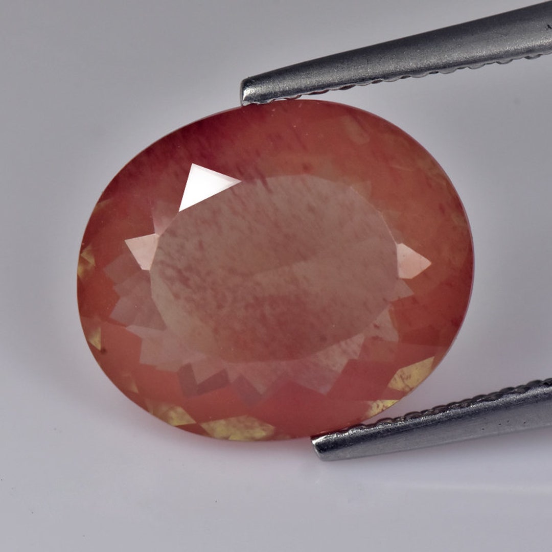 Bi Color Andesine Feldspar Oval Cut Natural Feldspar 3.61 Cts Bi Color ...