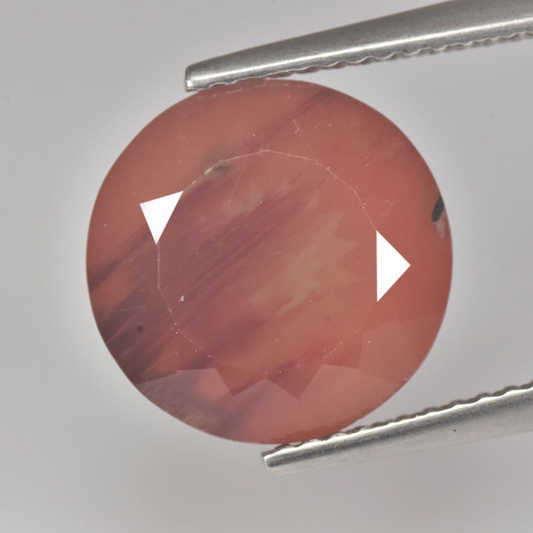 Bi Color Andesine Feldspar Round Cut Natural Feldspar 4.93 Cts Bi Color ...