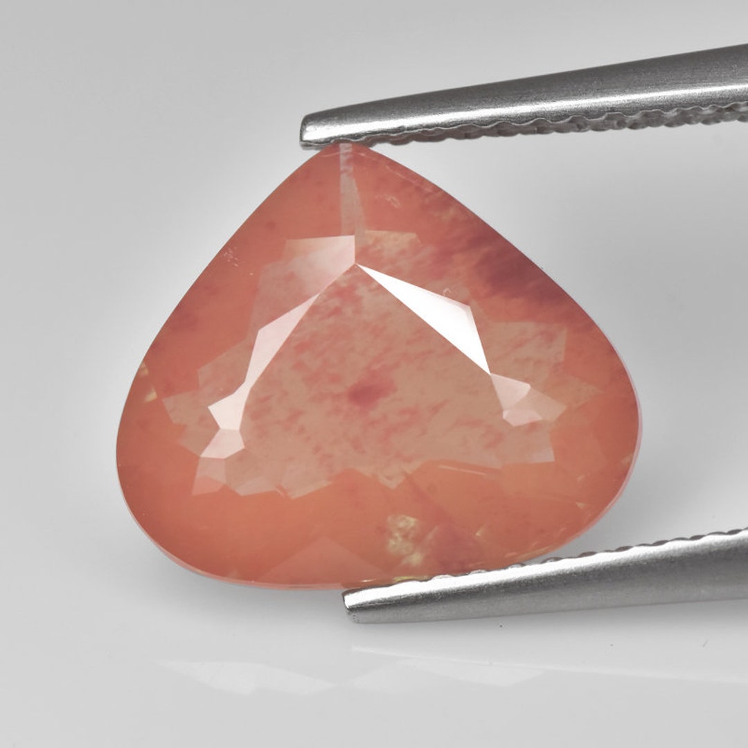 Bi Color Andesine Feldspar Pear Cut Natural Feldspar 3.28 Cts Bi Color ...