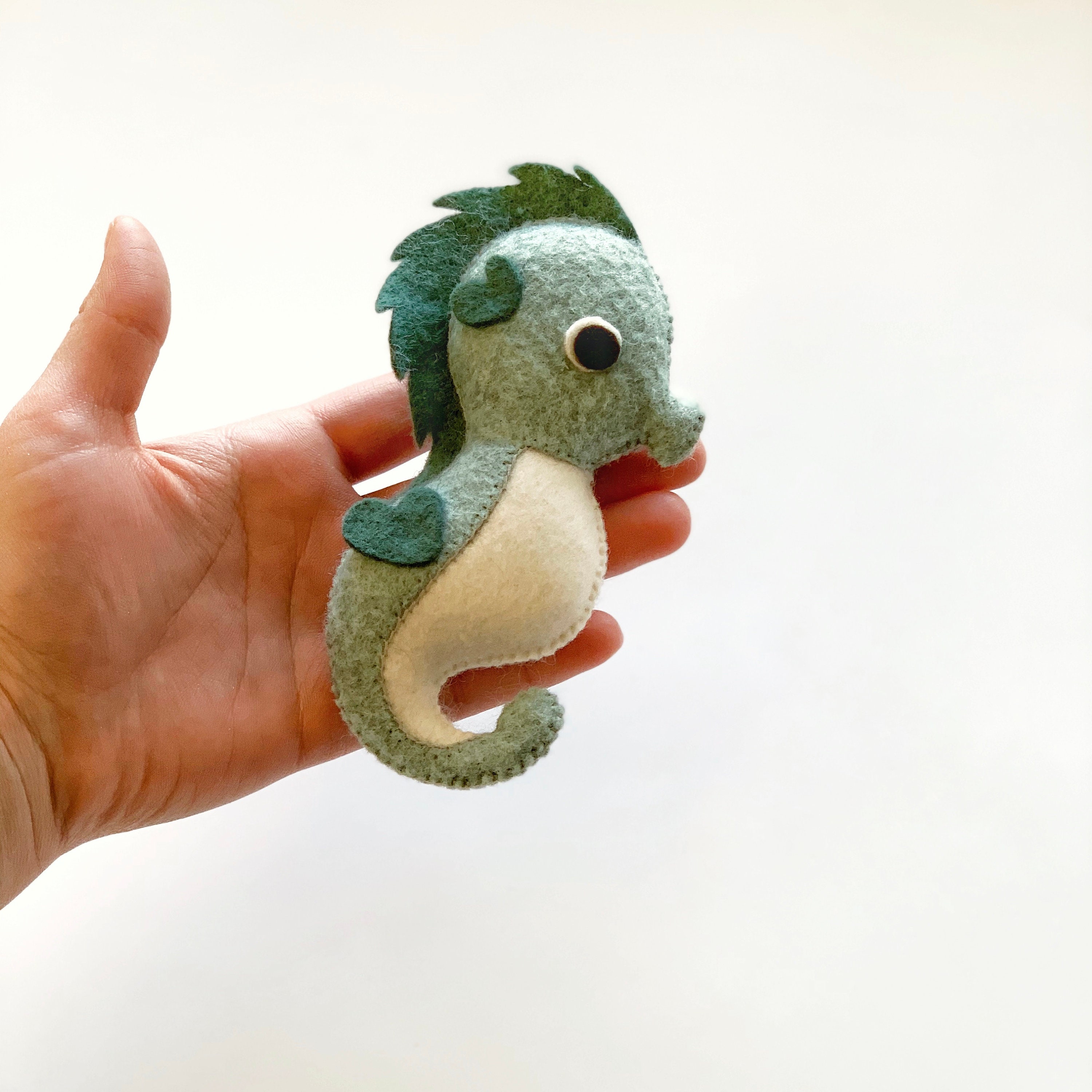 Seahorse sewing pattern PDF instructions for felt Seahorse | Etsy