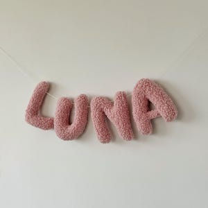 Name Sign for Nursery Soft Plush Personalized Wall Decor Baby Name Gift ...