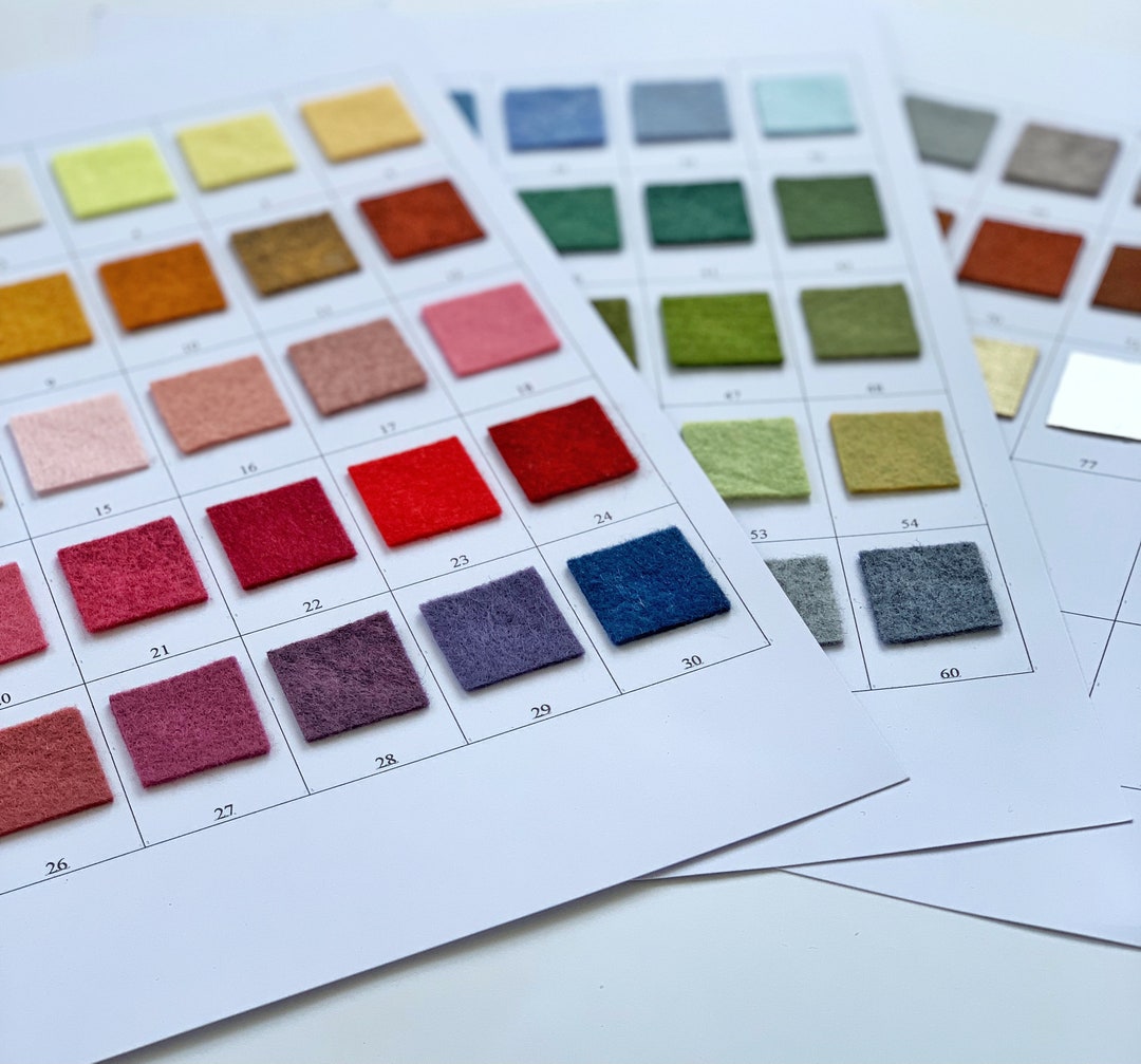 Felt Color Palette, NOT FOR SALE - Etsy