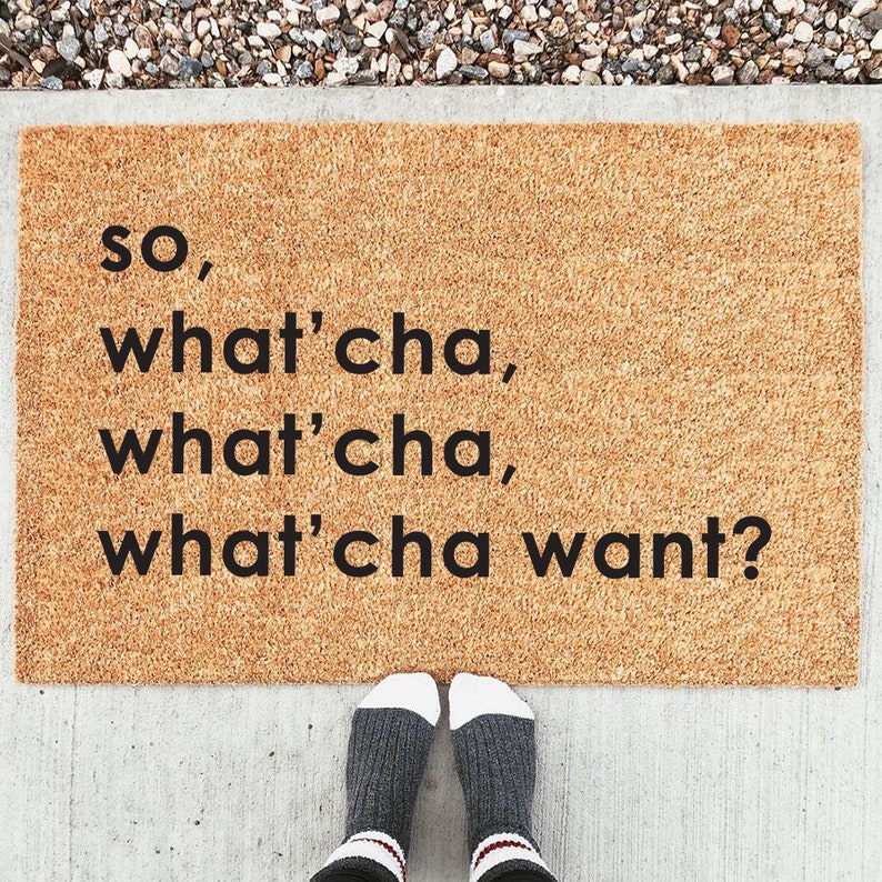 So What'cha Want Personalized Coirmat Custom Coirmat - Etsy