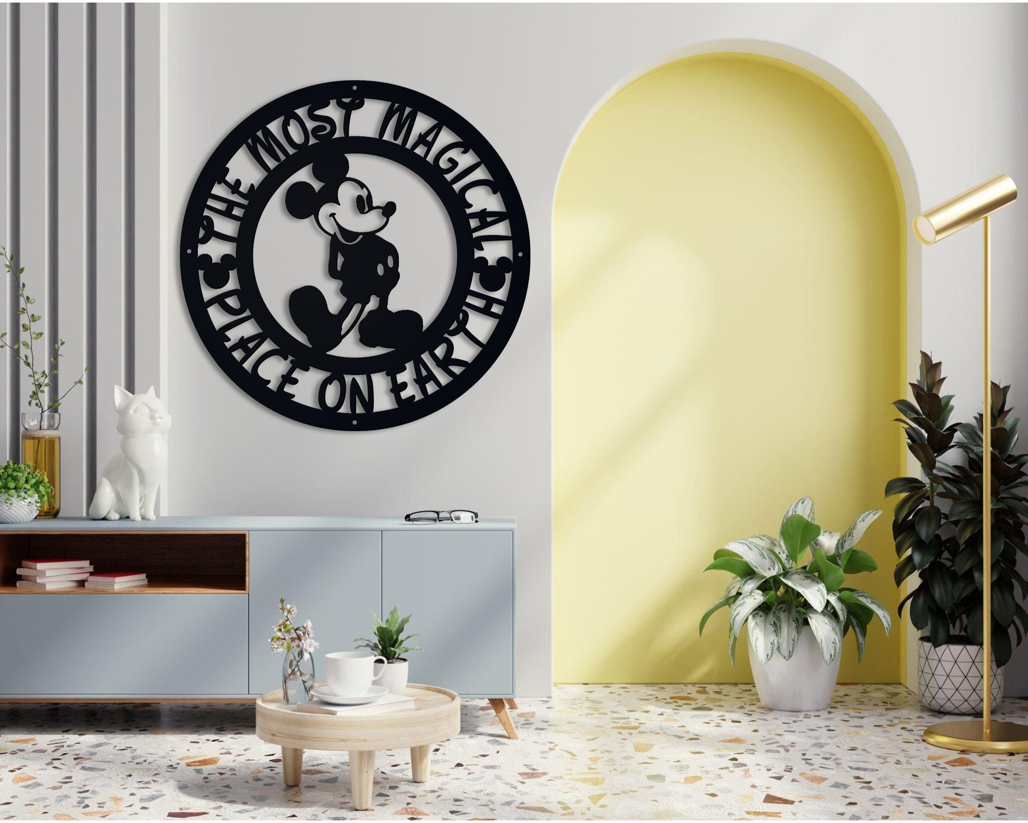 Custom Vintage Mickey Metal Sign - Mickey Wall Art - Mickey Lover's ...