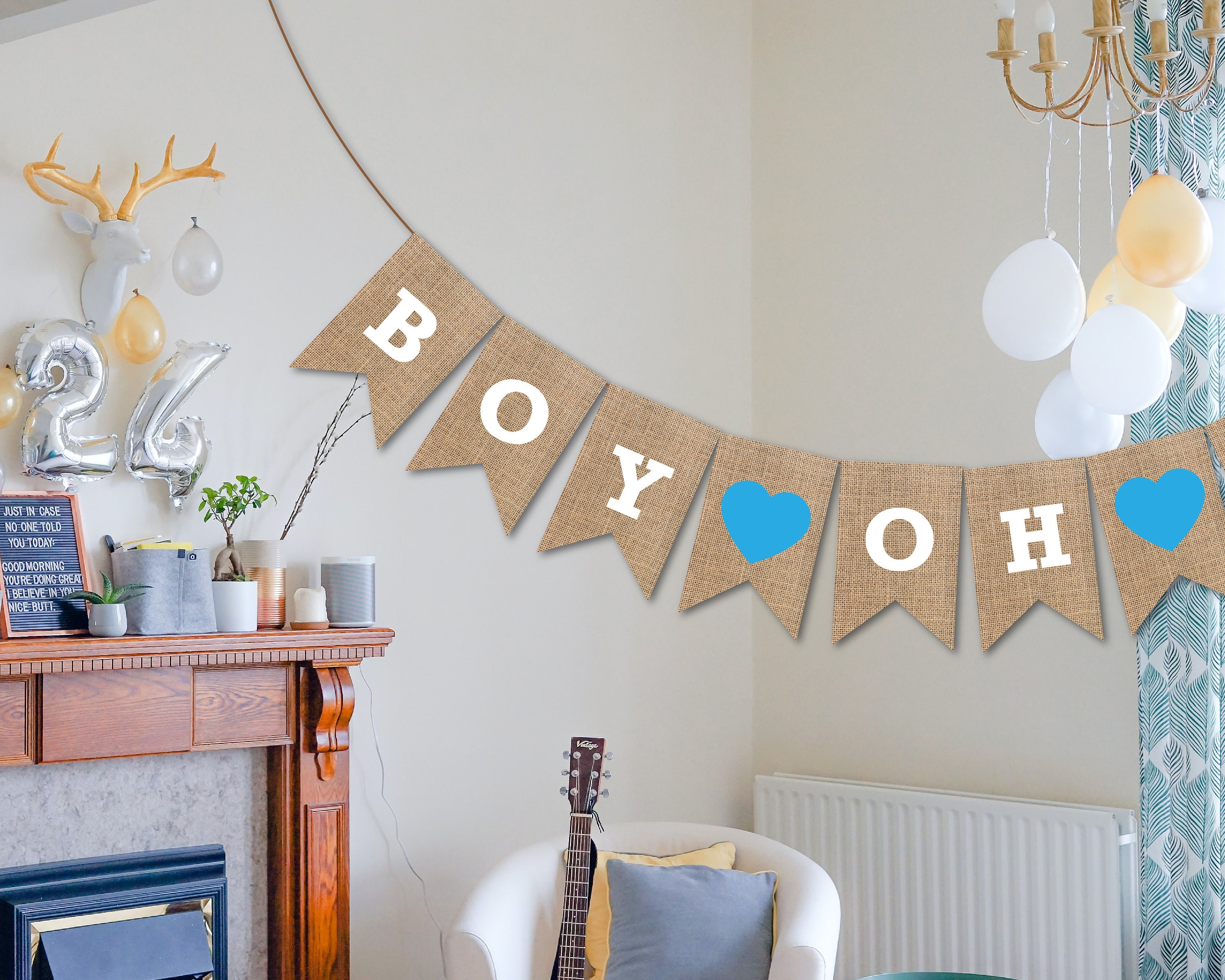 Boy Oh Boy Banner Baby Shower Decorations Its a Boy - Etsy