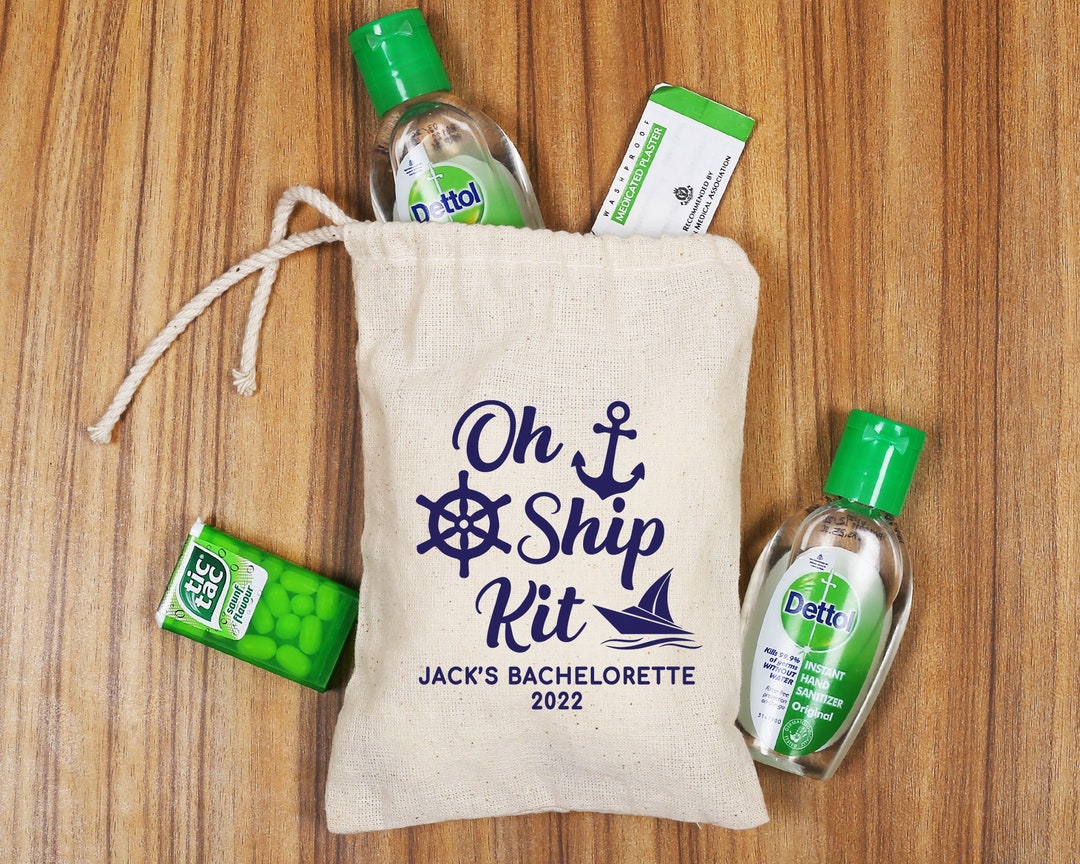Oh Ship Kit Hangover Bags Nautical Themed Bachelorette Cruise Bags ...