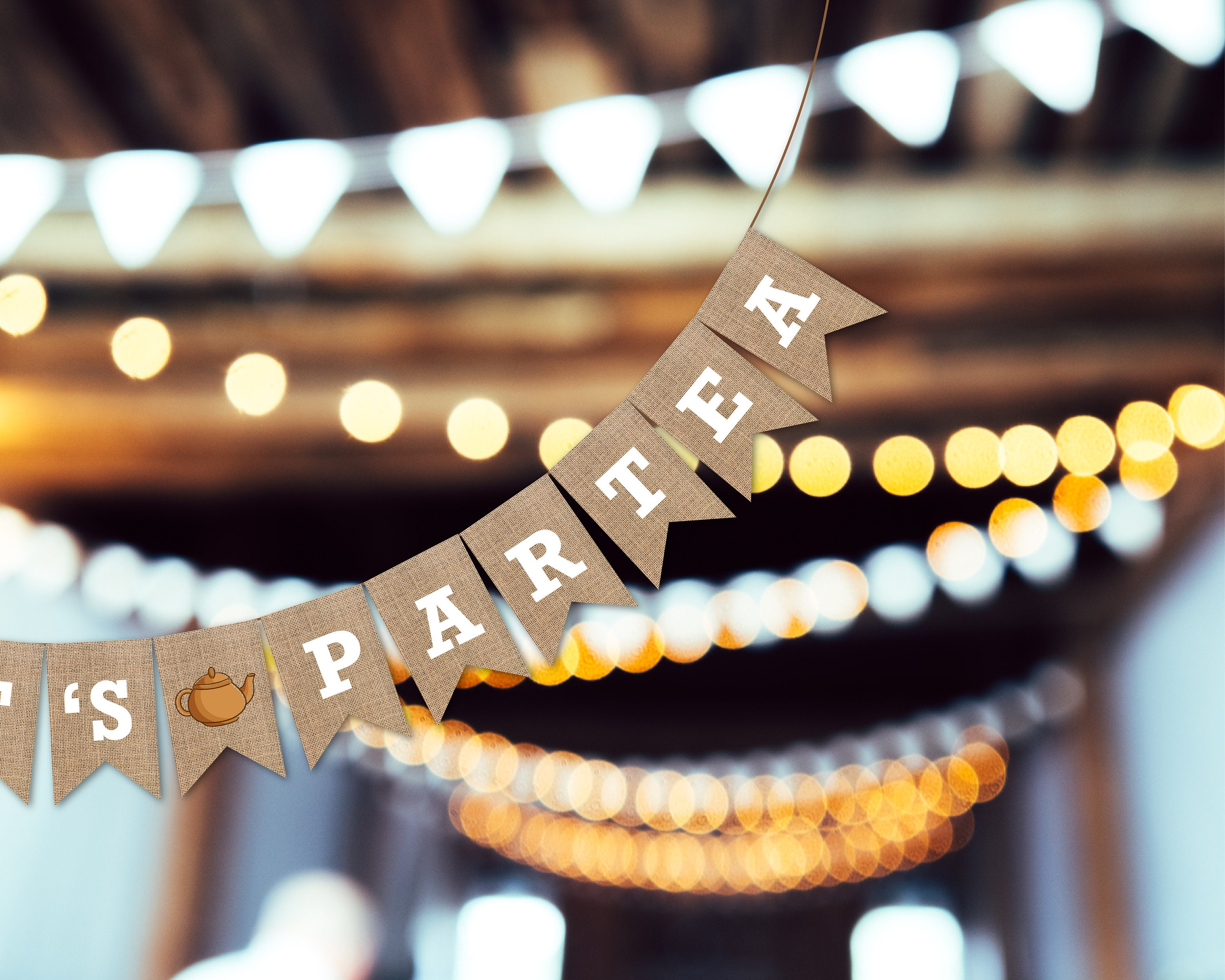 Let's Partea Banner Wedding Banner Friends Banner | Etsy