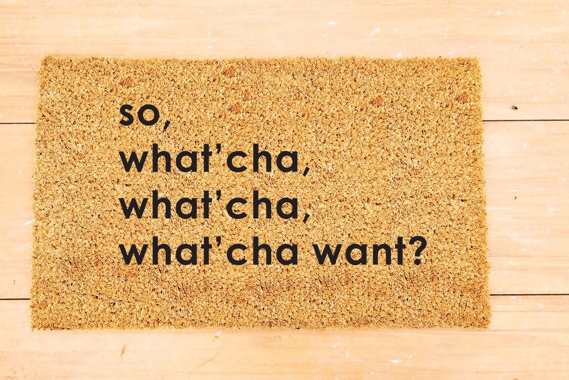 So What'cha Want Personalized Coirmat Custom Coirmat - Etsy