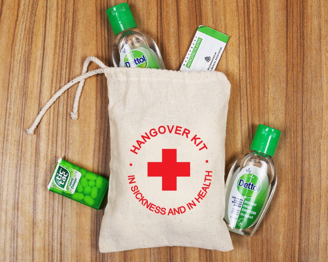Hangover Kit Bachelorette Party Gifts Hangover Rescue Bags Wedding ...