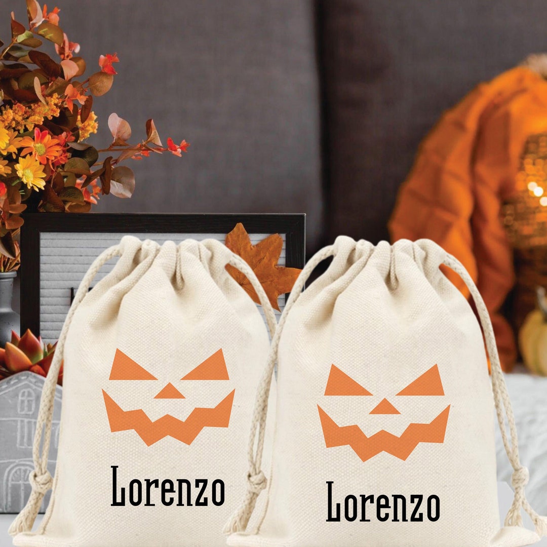 Scary Halloween Bags Scary Pumpkin Face Bags Personalized Halloween ...