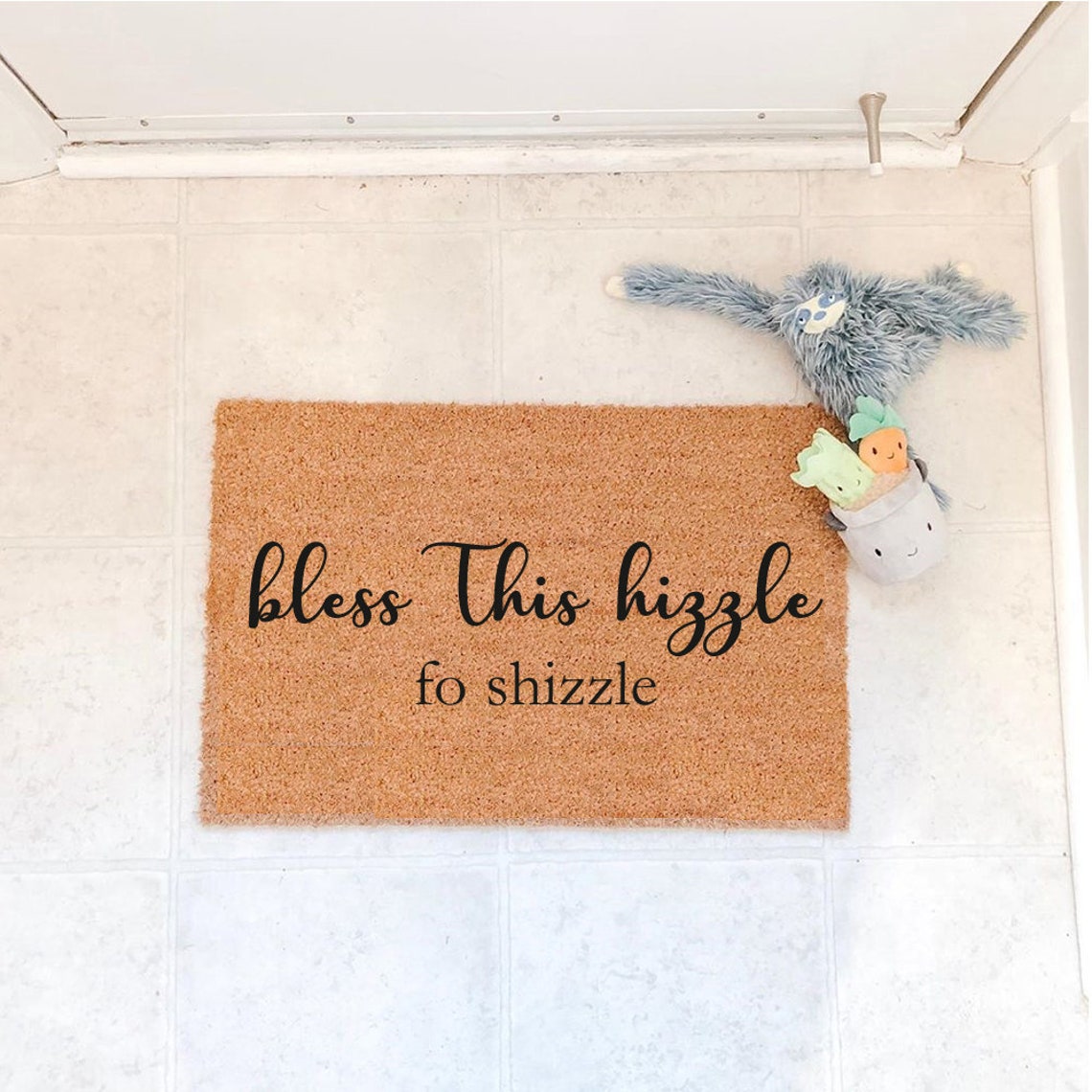 Bless This Hizzle fo shizzle Doormat Funny Doormat Funny | Etsy