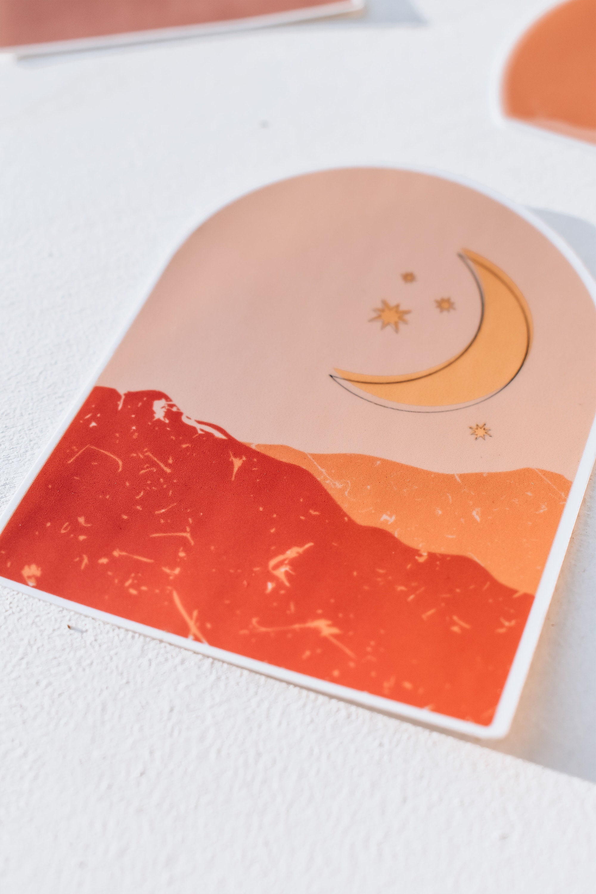 Waterproof Moon and Stars Sticker, Boho Sticker, Weatherproof Sticker ...