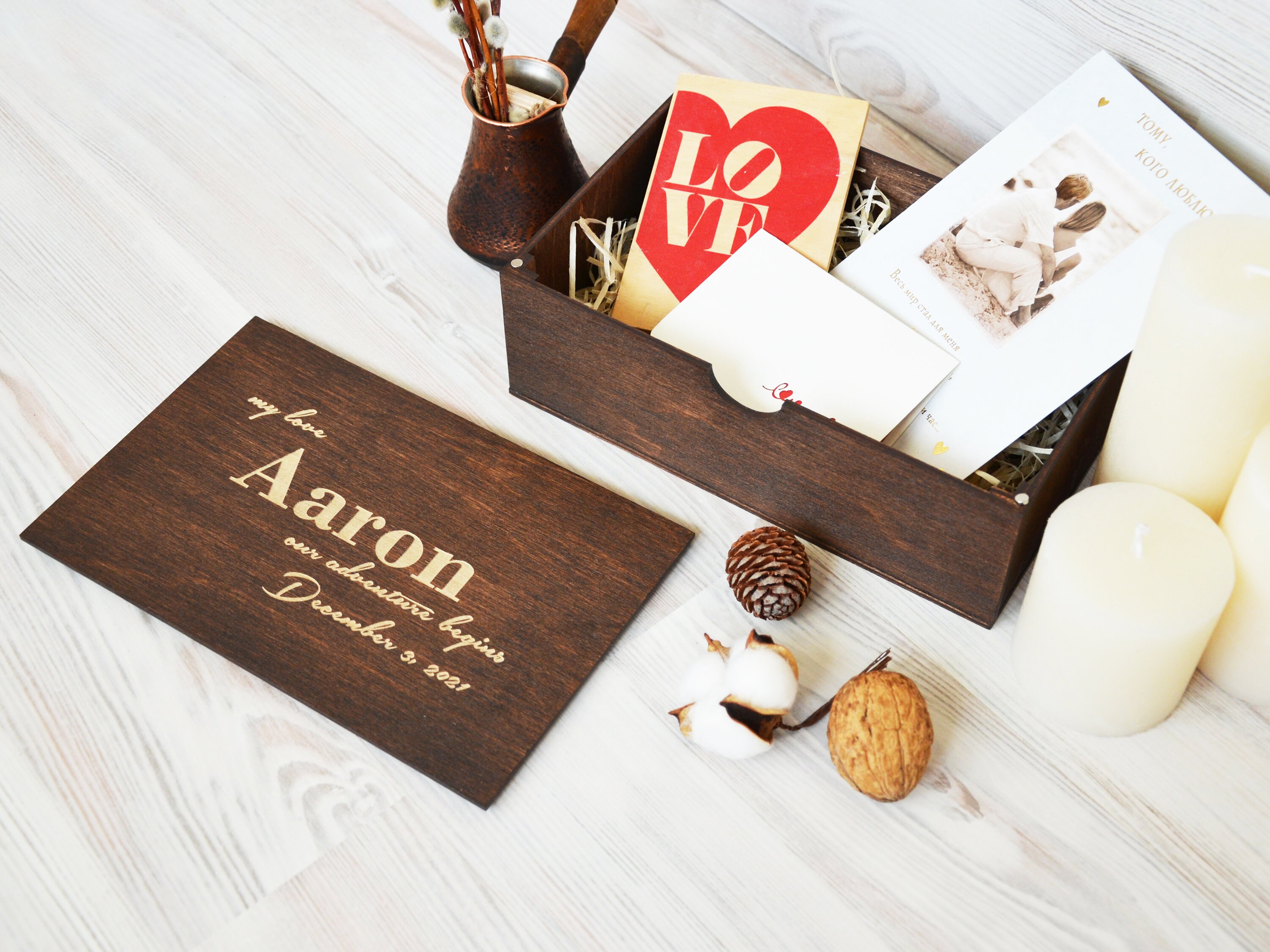 Groom or Husband Memory Box for Gift, Man Gift Box as Anniversary Gift ...
