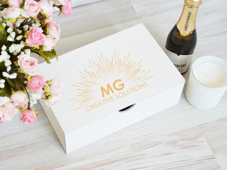 Company Logo Box, Branded Gifts, Custom Gift Box, Business Logo Box ...