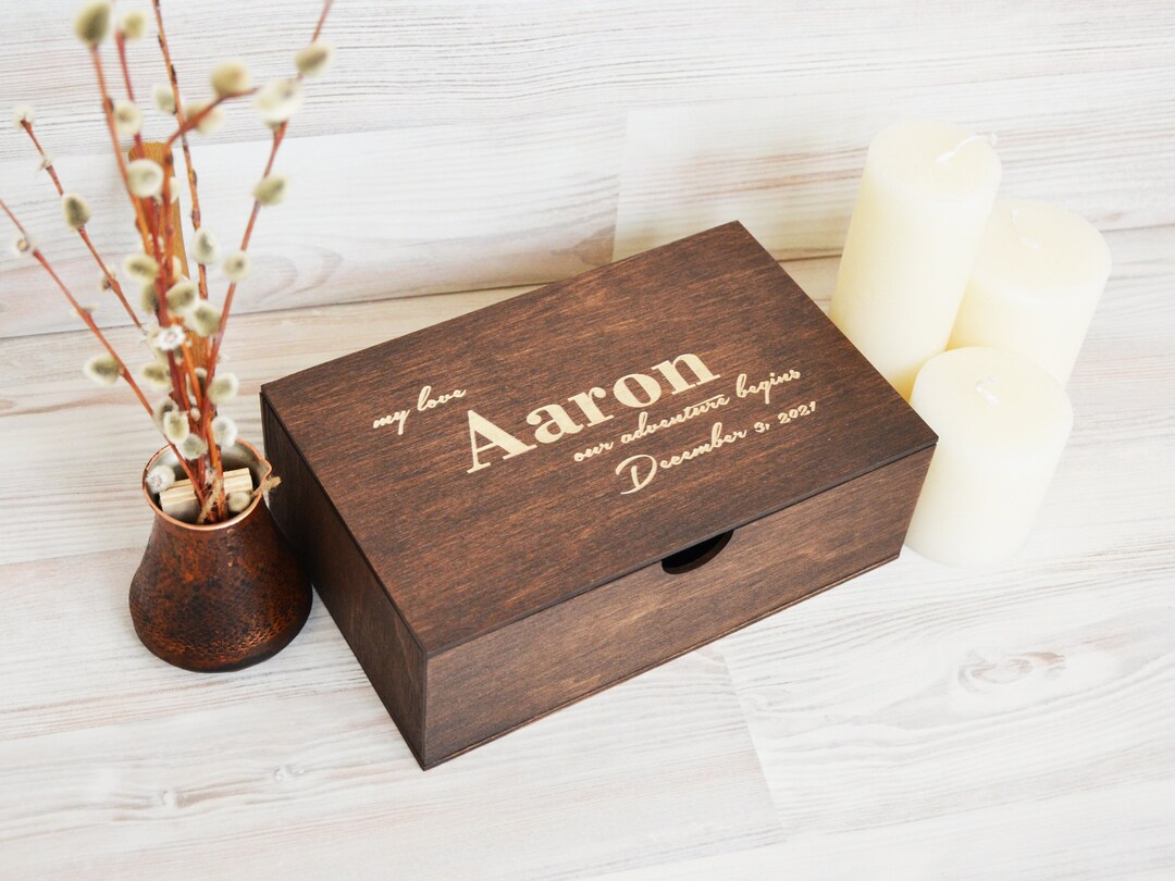 Groom or Husband Memory Box for Gift, Man Gift Box as Anniversary Gift ...