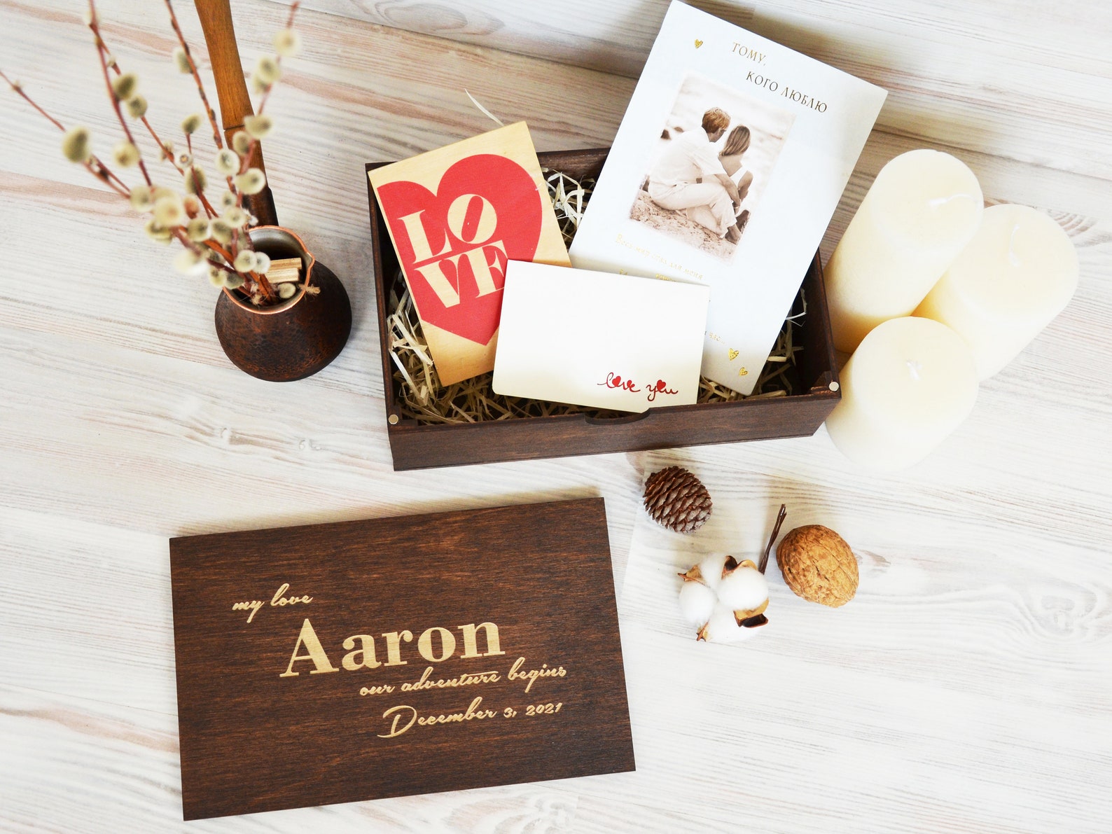 Groom or Husband Memory Box for Gift, Man Gift Box as Anniversary Gift ...