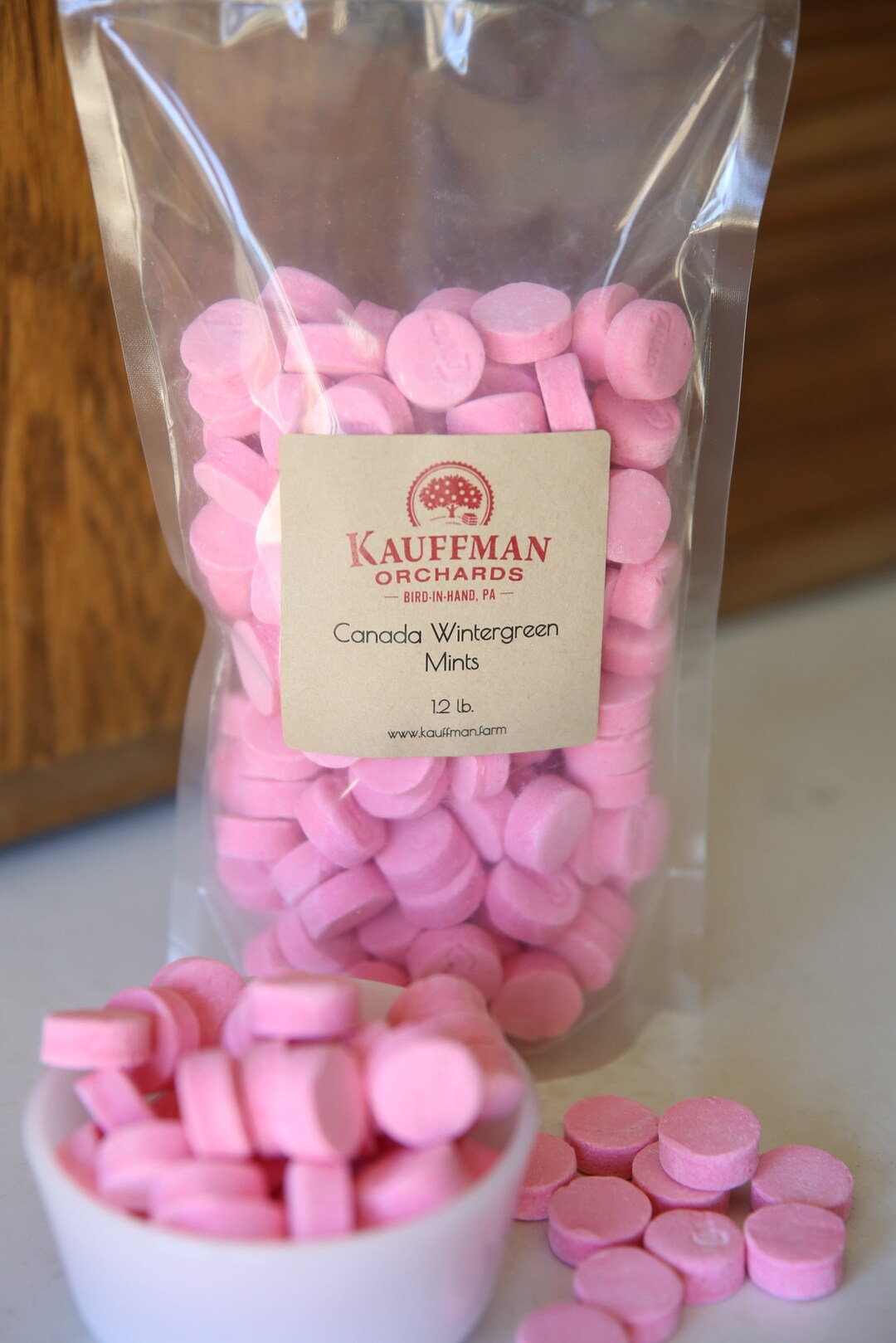 Kauffman Orchards Wintergreen Pink Candy Canada Mint Lozenges - Etsy