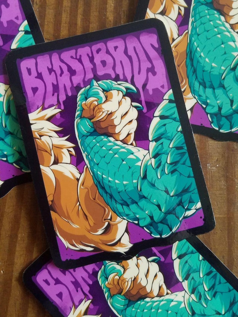 Beast Bros Vinyl Sticker | Etsy
