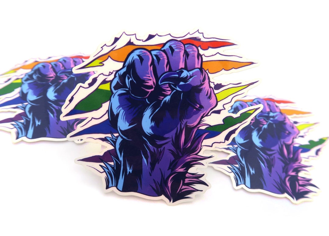 Breakthrough pride Clear Vinyl Sticker - Etsy