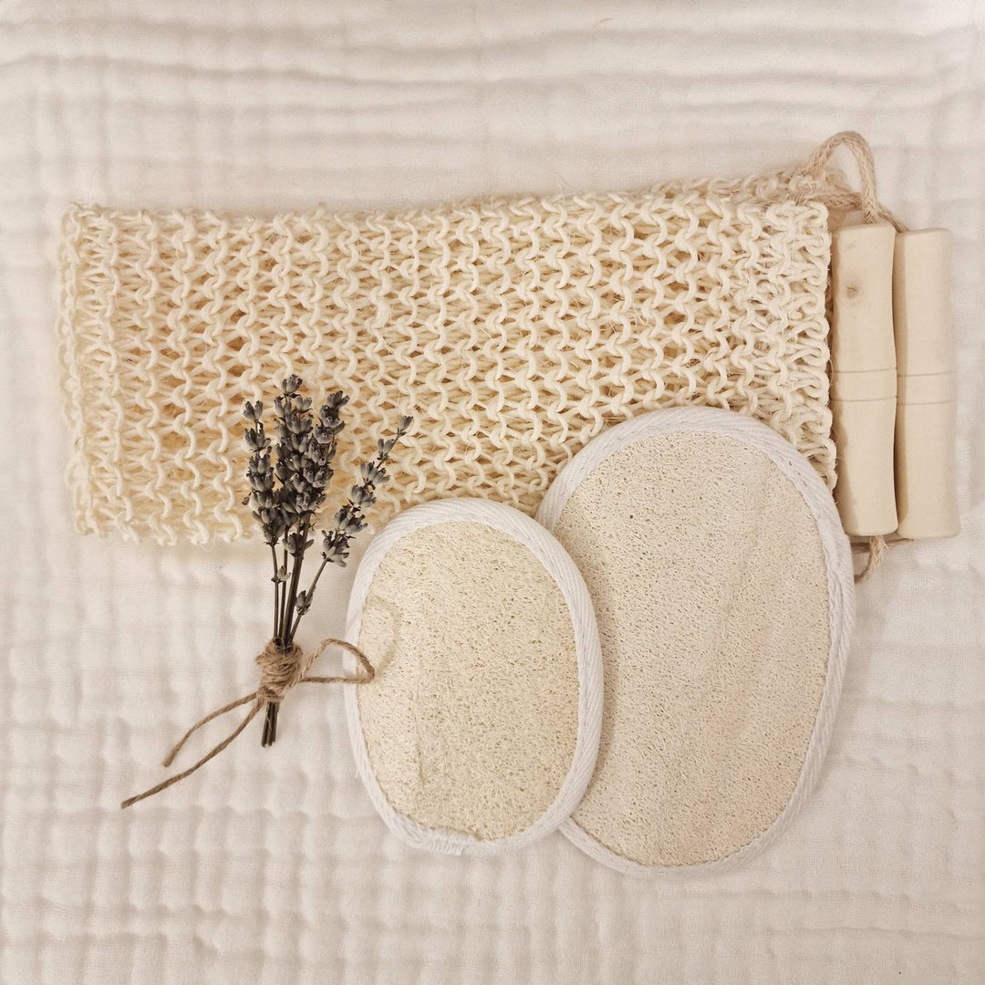 Home Pampering Gift Back Scrubber Strap, Face Loofah Body Loofah Soft ...