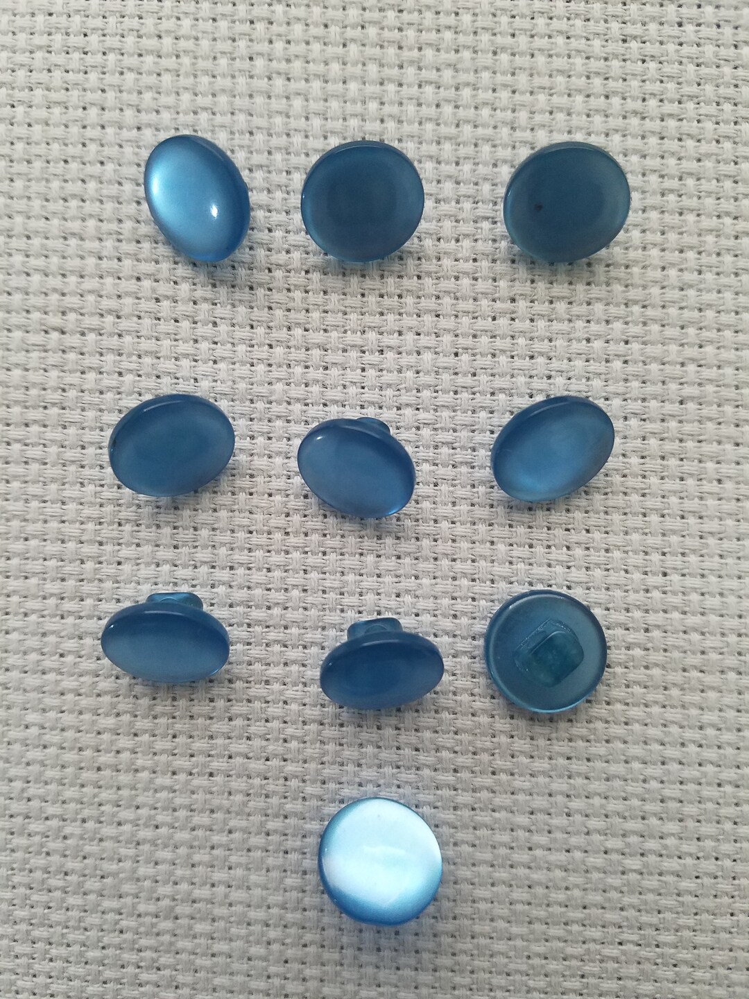 10 7/16 Inch Blue Shank Buttons - Etsy