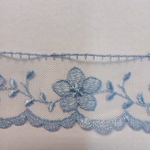 1 3/4 Light Blue Lace Trim - Etsy