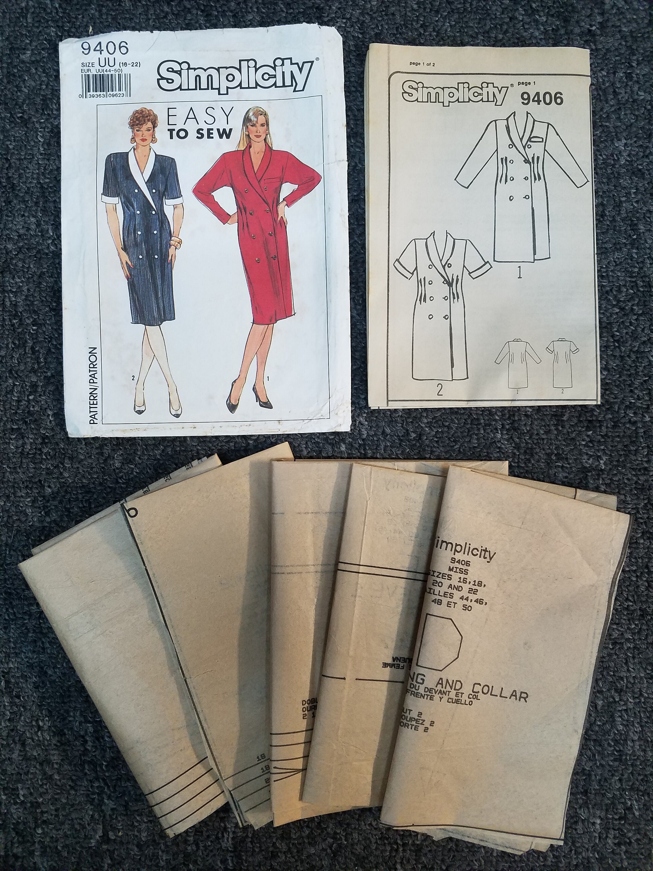 Plus Size Dress Pattern Simplicity 9406 Dress Pattern - Etsy