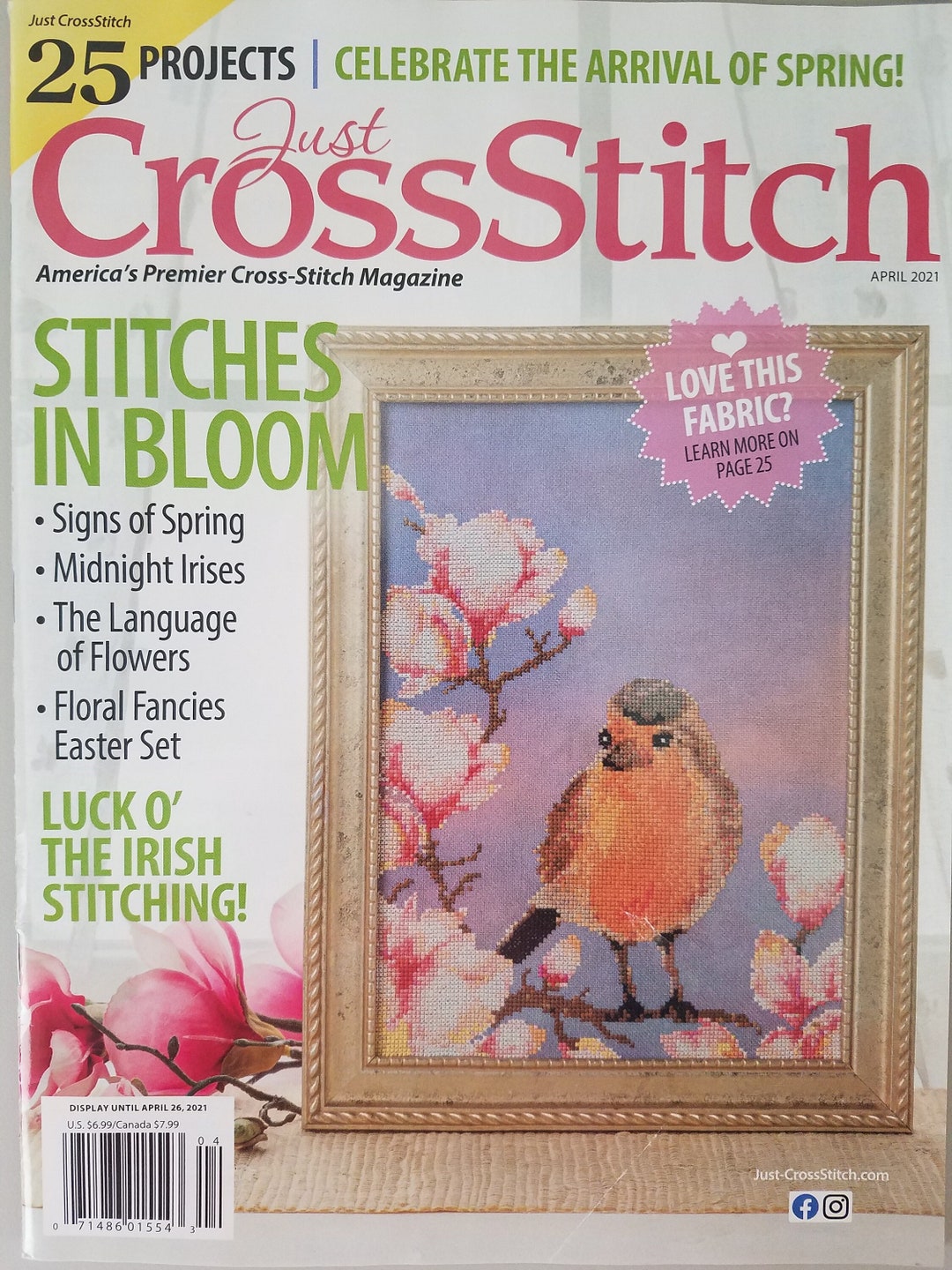 Just Cross Stitch Magazine April 2021 - Etsy