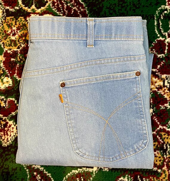 vintage 1970s orange tab - Gem