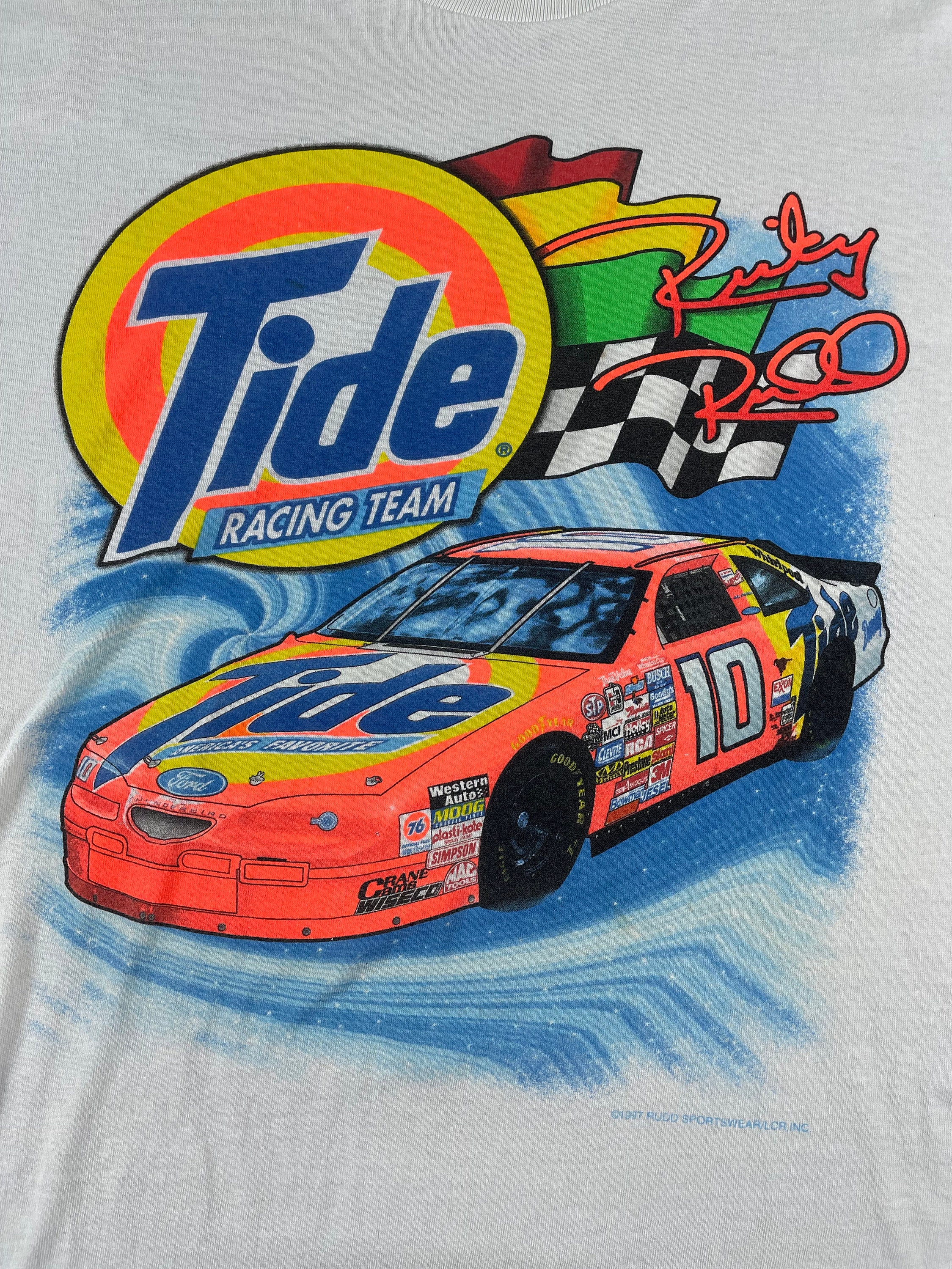 90s Ricky Rudd Tide Nascar T Shirt, Vintage Nascar Tee, Vintage Racing ...