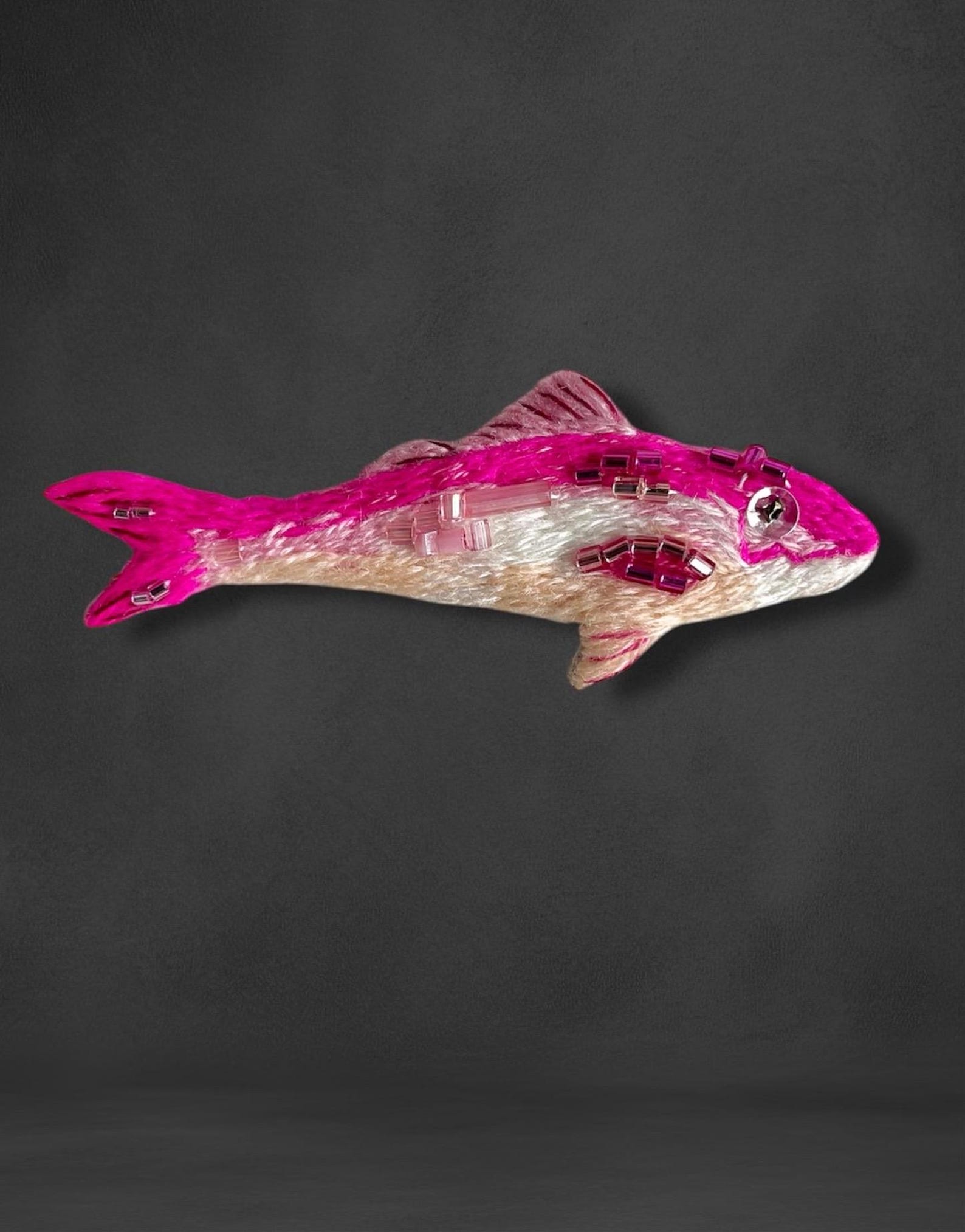 Fish Brooch Embroidered Fish Sea Animal Brooch Fish Jewelry Gift Brooch ...