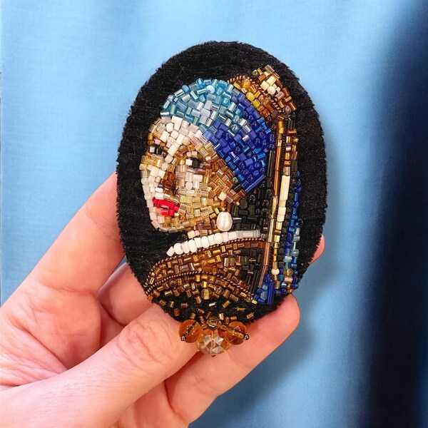 Bead Brooch - Etsy