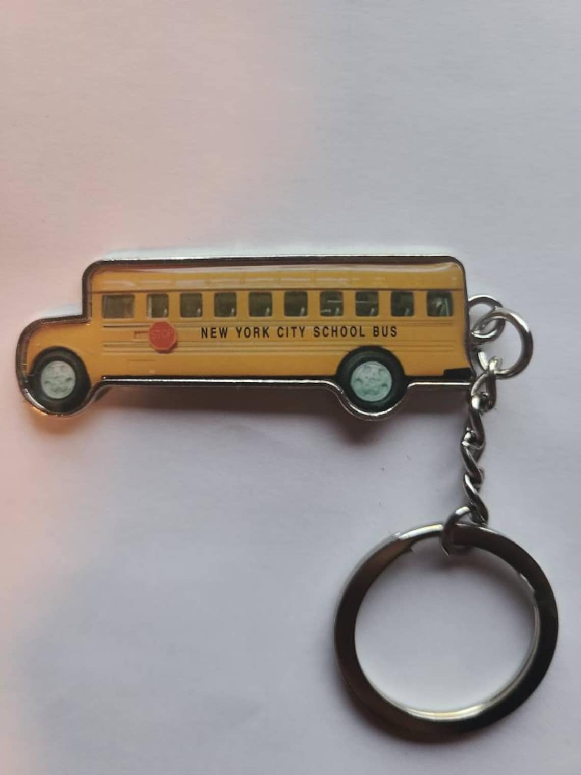 School Bus Keychain school bus key jewelry chain. Back to | Etsy