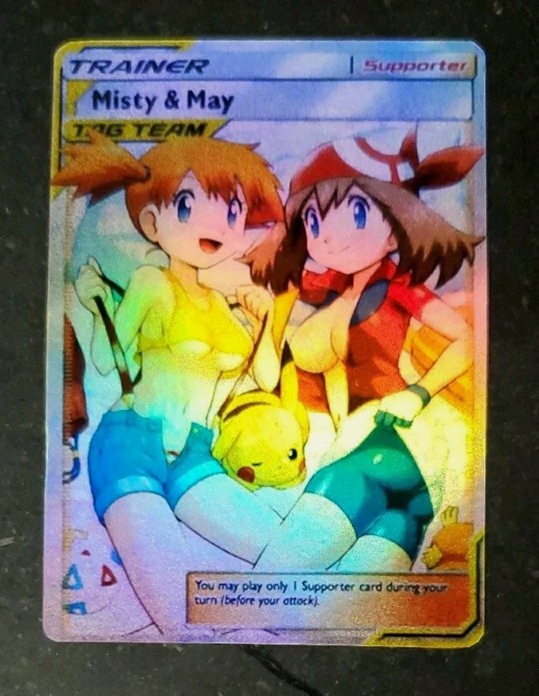 POKEMON: MISTY & MAY Trainer Rare Full Art Holographic Custom | Etsy