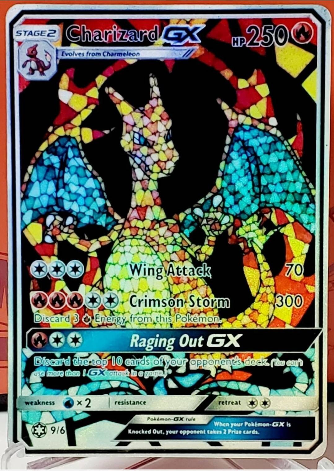 Legendary Rare Shiny POKEMON CHARIZARD GX Full Art Holographic - Etsy