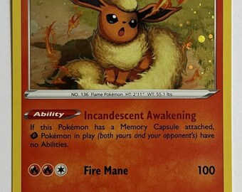 Rare Flareon Card - Etsy