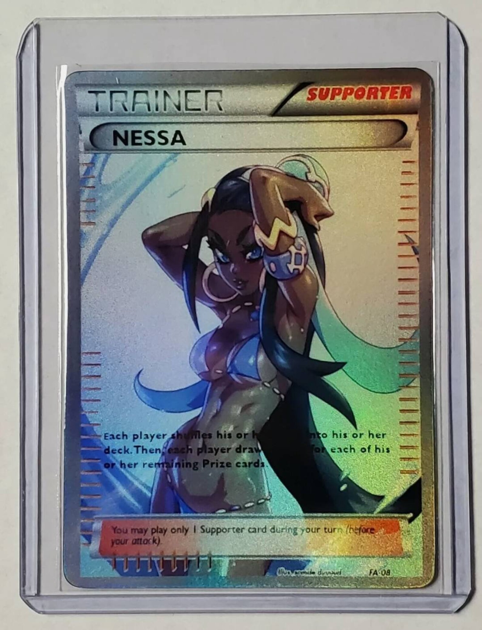 Rare légendaire Shiny POKEMON NESSA Full Art Holo Trainer - Etsy France