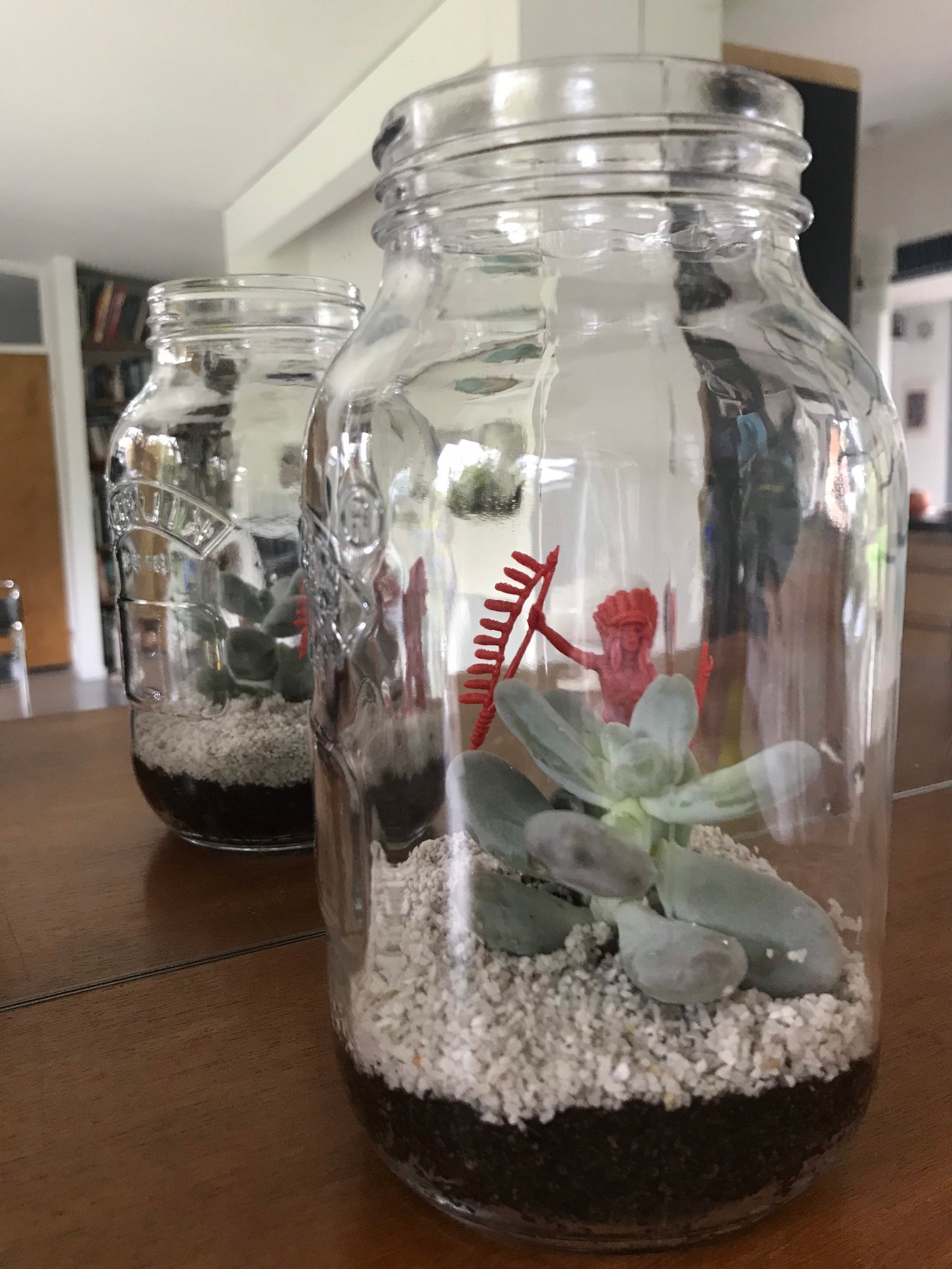 Vintage Cowboy or Indian Toy - Terrarium in 1lt Kilner Jar - Etsy