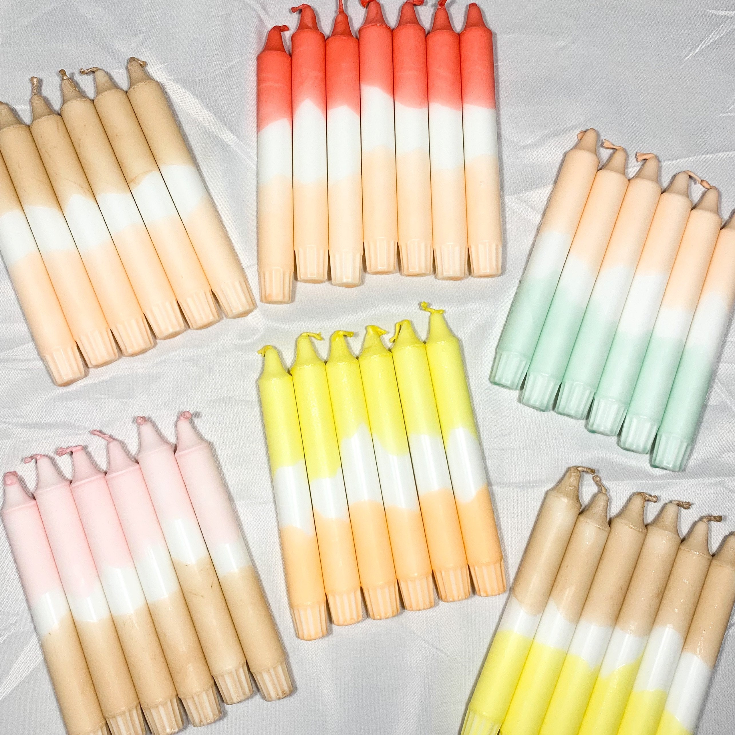 Dip Dye Candle | Etsy