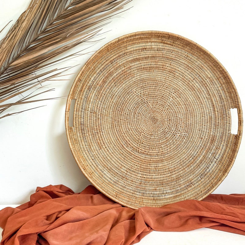 Large Woven Platters - Etsy
