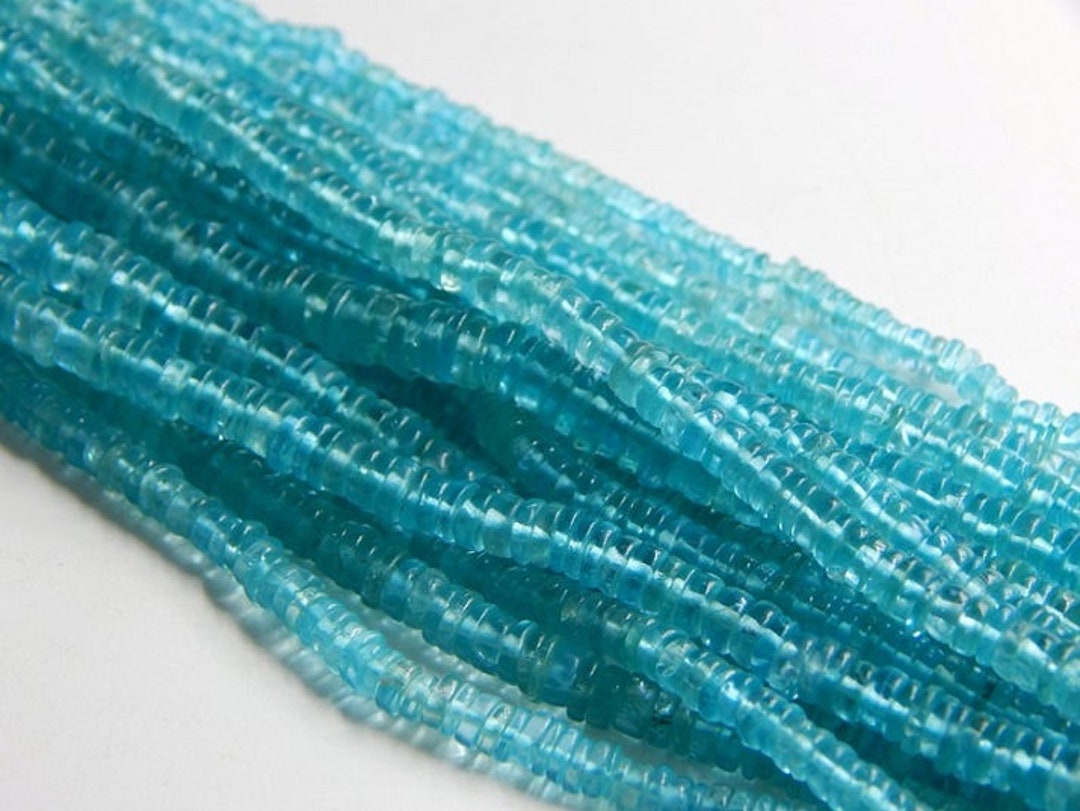 Apatite Smooth Tyre Beads Wheel Shape 5x4.mm Approx 16"inches Natural ...