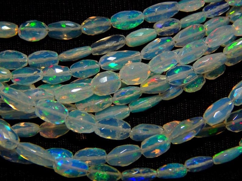 Ethiopia Opal Faceted Nugget Beads Tumble Shape 8x5. to 5x3.mm - Etsy