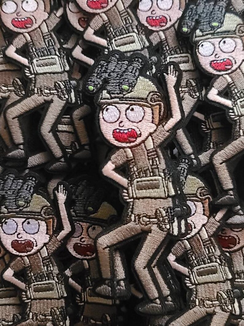 Rick and Morty Dancing Tactical Morale Patch Cartoon Adult - Etsy