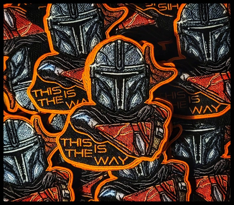 This is the Way Woven Embroidered and Woven Mando Child Morale Patch - Etsy