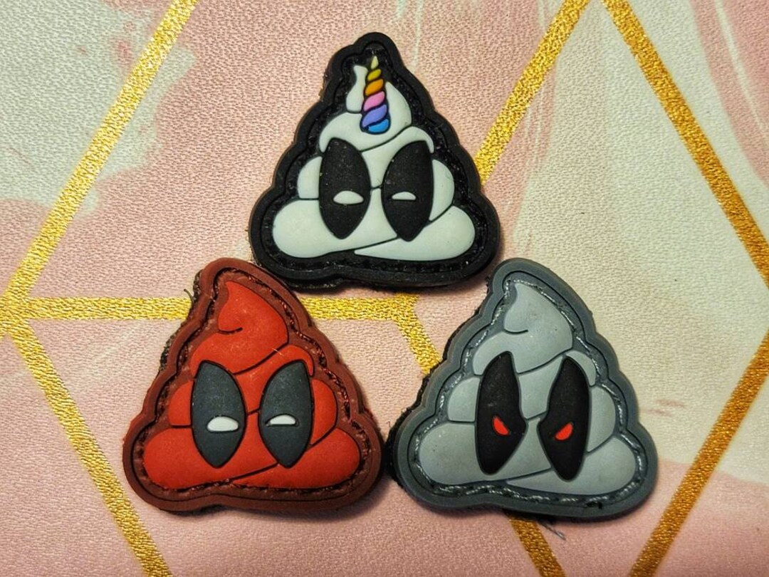 Deadpool Deadpoo Ranger Eye PVC Patch X-force Unicorn Glow Small - Etsy