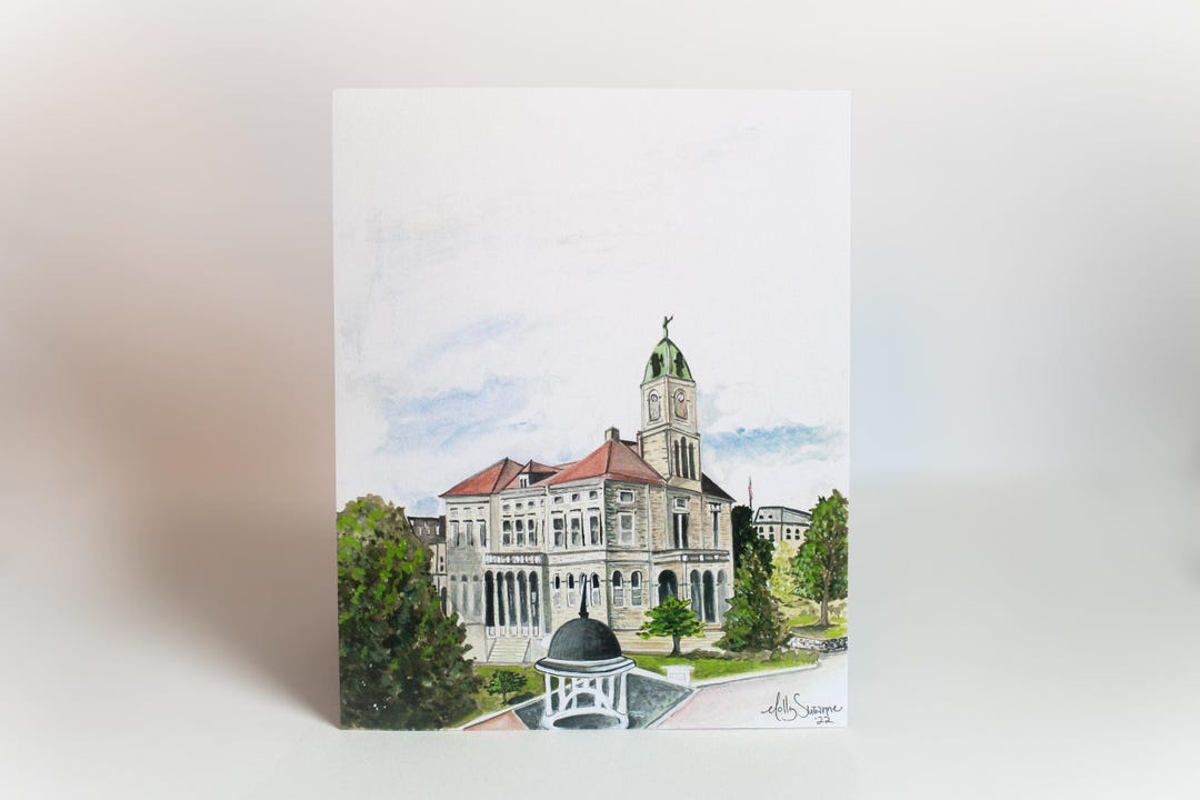 Harrisonburg, Virginia | Courthouse Print | 8x10 Inches | Molly Suzanne ...