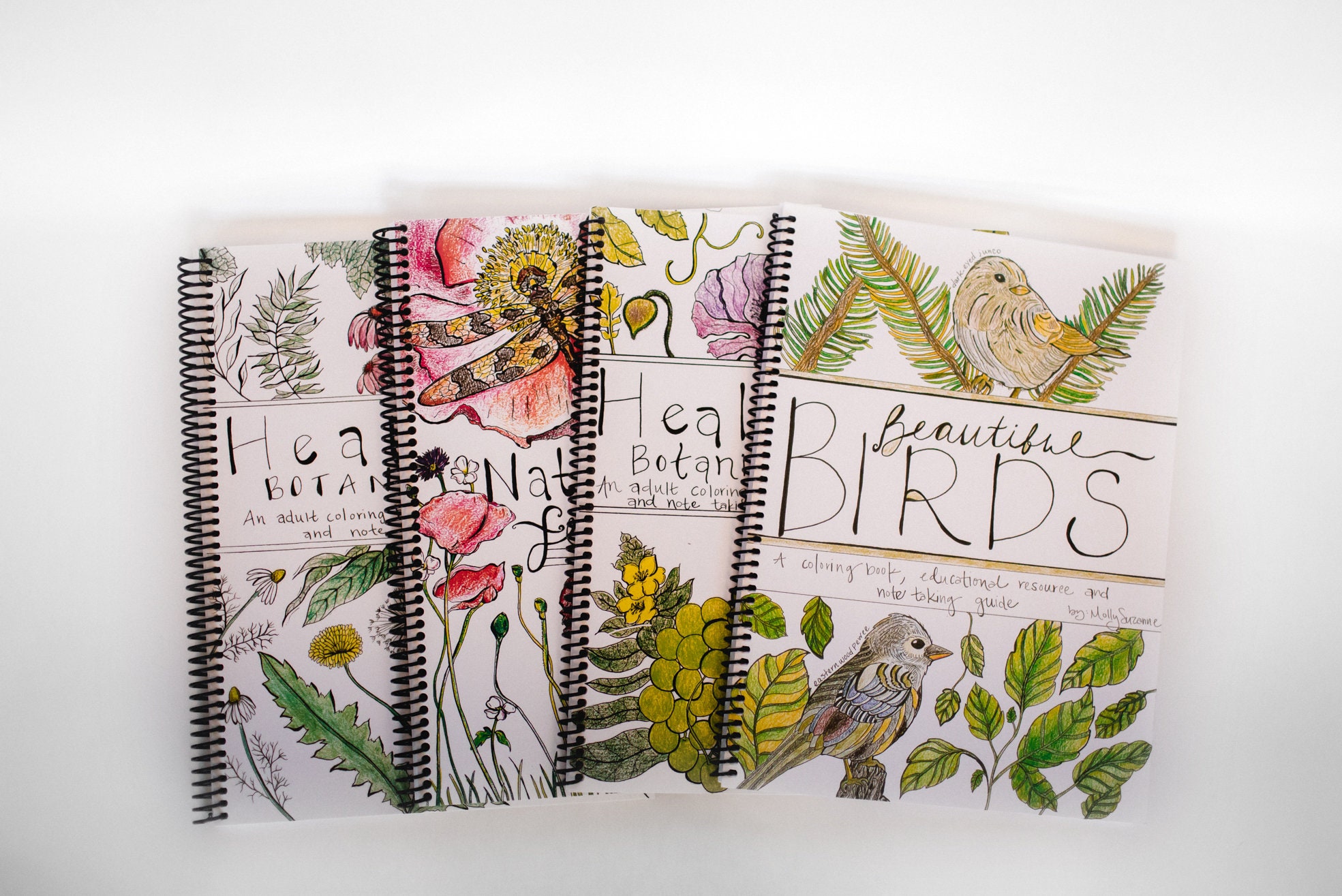 Molly Suzanne Co | Beautiful Birds Coloring Book | Adult Coloring Books ...