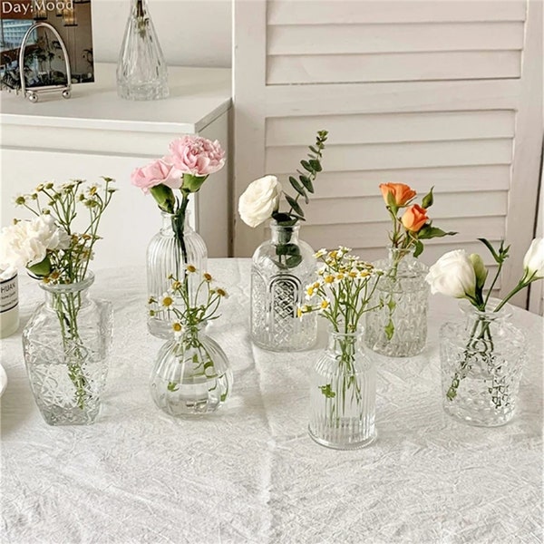 Small Glass Vases - Etsy